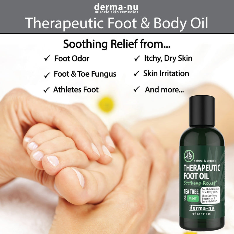 Tea Tree & Mint Therapeutic Foot Oil - Derma-Nu