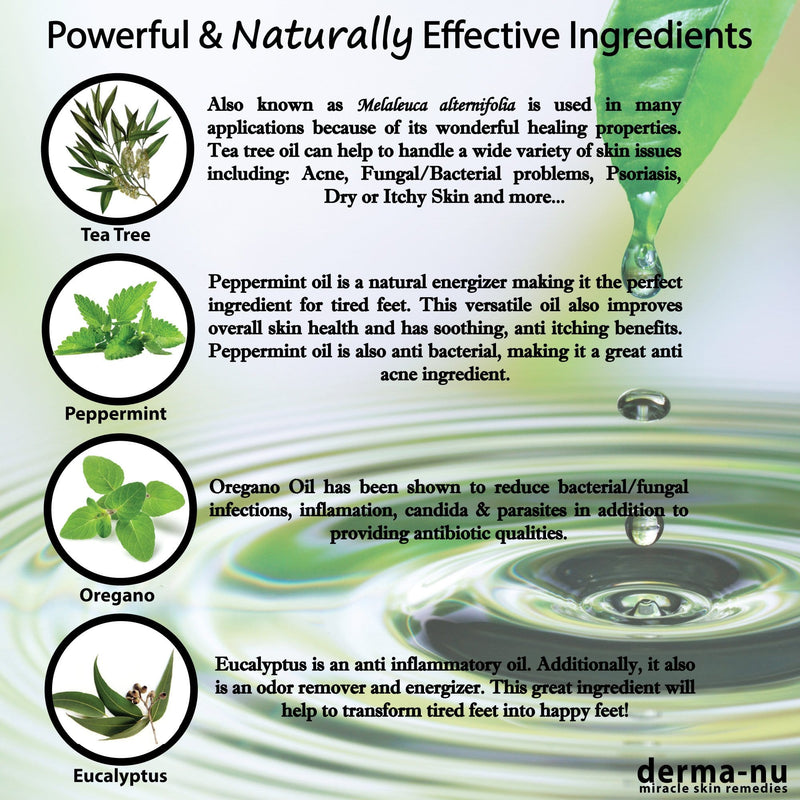 Tea Tree & Mint Therapeutic Foot Oil - Derma-Nu